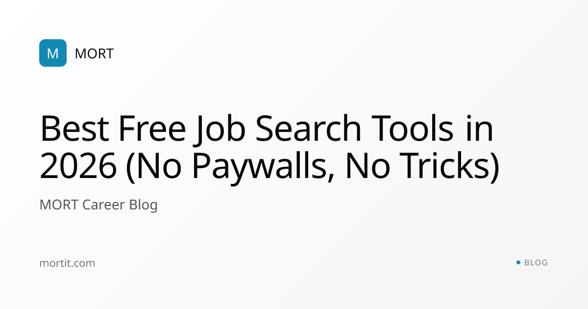 Best Free Job Search Tools in 2026 (No Paywalls, No Tricks)